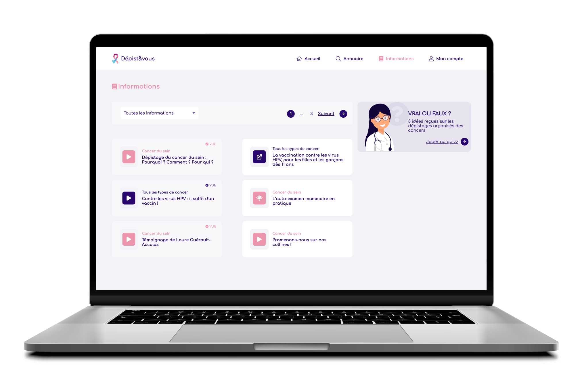 Découvrez la solution de prévention & dépistage contre le cancer